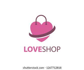 Love Shop Store Logo Stock Vector (Royalty Free) 1267712818