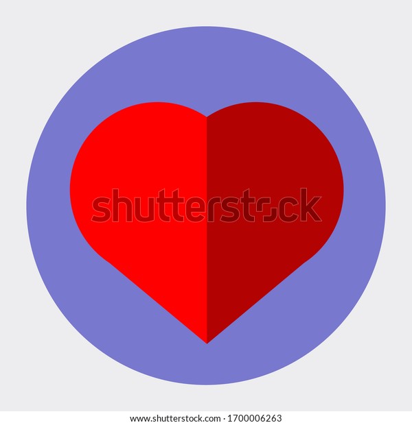 Love Sign Red Symbol Vector Stock Vector (Royalty Free) 1700006263 ...