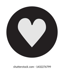 Love Symbol Heart Inside Circle Vector Stock Vector (Royalty Free ...