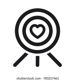 Love Target Vector Illustration Love Target Stock Vector (Royalty Free ...
