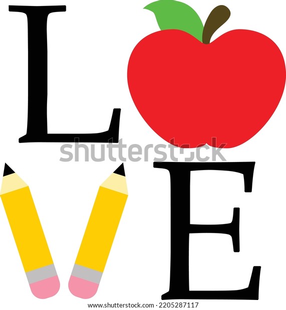 Love Teacher Sign Vector Clip Art Stock Vector (Royalty Free ...