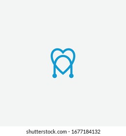 Love Tech Vector Logo Design Simple Stock Vector (Royalty Free ...