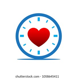 Love Time Logo Stock Vector (Royalty Free) 1058645411 | Shutterstock