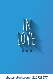 True Love Typo Shadow Vector Wedding Stock Vector (Royalty Free) 216601834