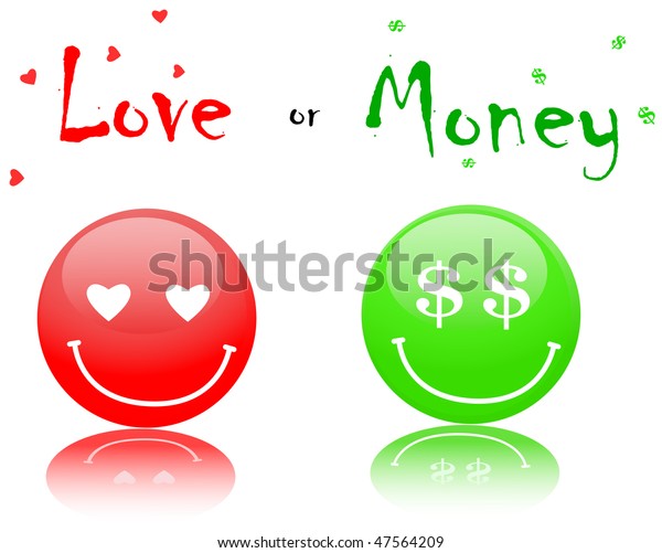 Love Vs Money Stock Vector (Royalty Free) 47564209 | Shutterstock
