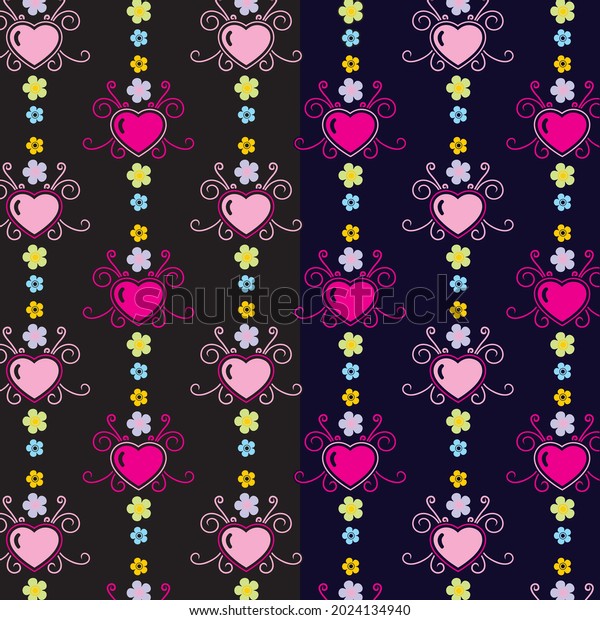 Love Wallpaper Begron Can Be Used Stock Vector (Royalty Free ...