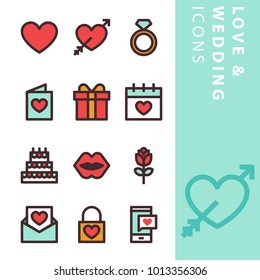 Love Wedding Icon Stock Vector (Royalty Free) 1013356306 | Shutterstock