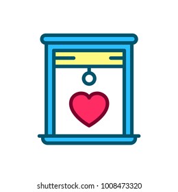 Love Window Icon Stock Vector (Royalty Free) 1008473320 | Shutterstock