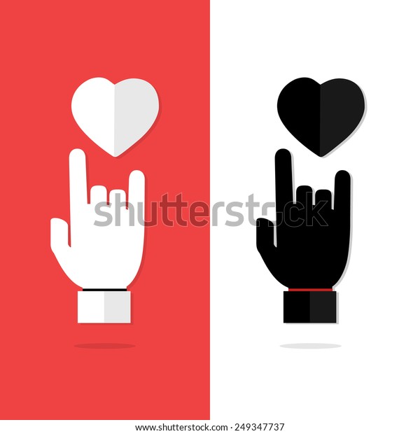 Love You Language Hand Sign Icon Stock Vector (Royalty Free) 249347737 ...