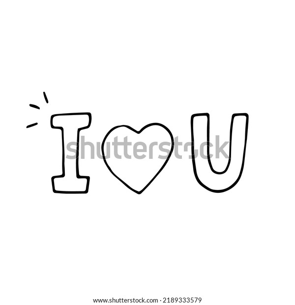 Love You Letters Heart Declaration Love: เวกเตอร์สต็อก (ปลอดค่า ...