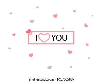 Love You Simple Lettering Vector Decorative Stock Vector (Royalty Free ...