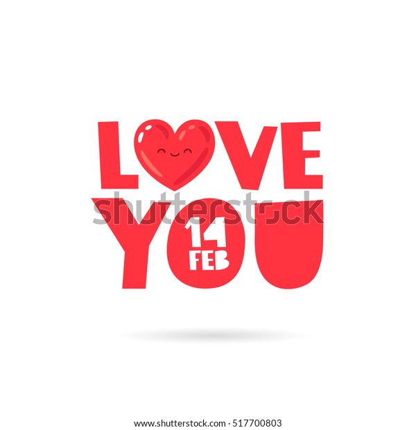 Love You Trend Lettering Vector Illustration Stock Vector Royalty Free 517700803 Shutterstock