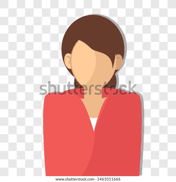 Lovely Cartoon Avatar On Transparency Background Stock Vector (Royalty ...
