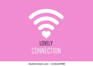 Lovely Connection Slogan Text Simple Flat Stock Vector (Royalty Free ...