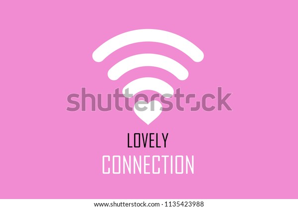 Lovely Connection Slogan Text Simple Flat Stock Vector (Royalty Free ...