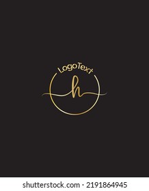Lovely Stylish Script Letter H Vector Stock Vector (Royalty Free ...