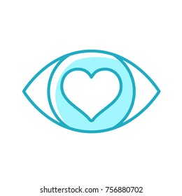 Loving Eye Vector Icon Stock Vector (Royalty Free) 756880702 | Shutterstock