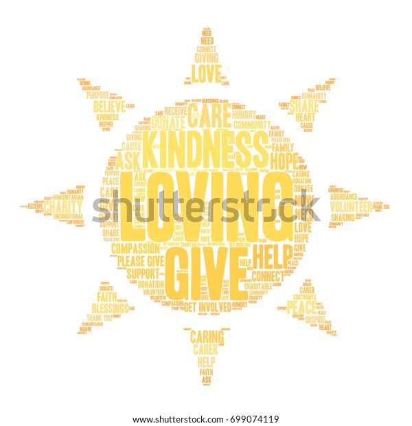 Loving Word Cloud On White Background Stock Vector (Royalty Free ...