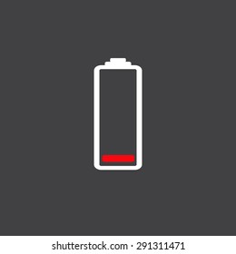 Low Battery Icon Stock Vector (Royalty Free) 291311471 | Shutterstock