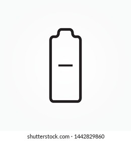Low Battery Icon Battery Warning Icon Stock Vector (Royalty Free ...