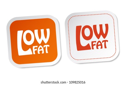 Low Fat Stickers Stock Vector (Royalty Free) 109825016 | Shutterstock