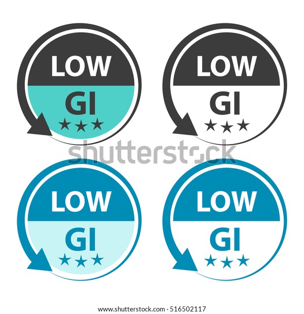 Low Gi Food Labels Stock Vector (Royalty Free) 516502117