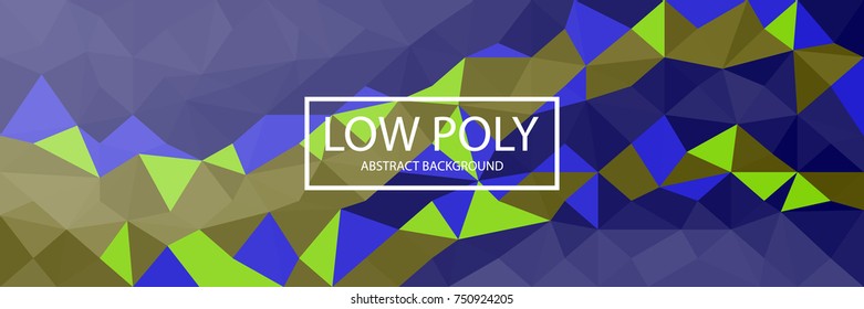 Low Poly Abstract Background Header Abstract Stock Vector (Royalty Free ...