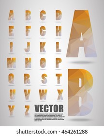 Low Poly Alphabet Vector Lowpoly Vector Stock Vector (Royalty Free ...