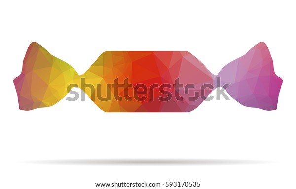 Low Poly Candy Stock Vector (Royalty Free) 593170535 | Shutterstock