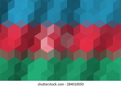 Low Poly Cubic Pixel Art Illustration: เวกเตอร์สต็อก (ปลอดค่าลิขสิทธิ์ ...