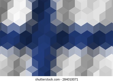 Low Poly Cubic Pixel Art Illustration: เวกเตอร์สต็อก (ปลอดค่าลิขสิทธิ์ ...