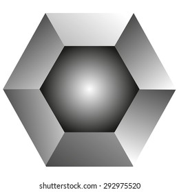 Low Poly Gray Octagon On White Stock Vector (Royalty Free) 292975541 ...