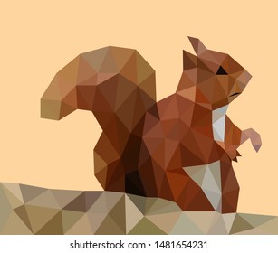 214 Low poly squirrel Images, Stock Photos & Vectors | Shutterstock