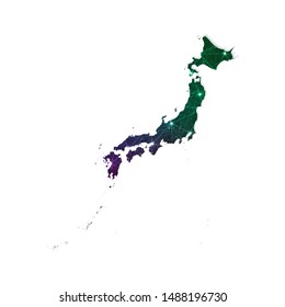 Low Poly Japan Map Geometric Polygonal Stock Vector (Royalty Free ...
