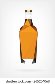 Low Poly Liquor Bottle Stock Vector (Royalty Free) 265254068 | Shutterstock