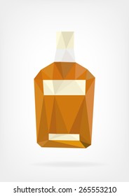 Low Poly Liquor Bottle Stock Vector (Royalty Free) 265553210 | Shutterstock