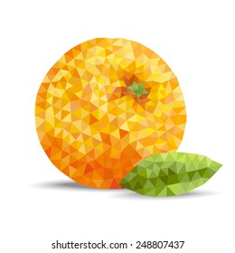 Low Poly Orange Stock Vector (Royalty Free) 248807437 | Shutterstock