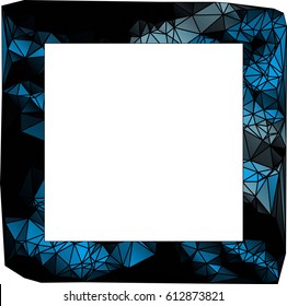 Low Poly Picture Frame On White Stock Vector (Royalty Free) 612873821 ...