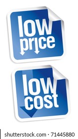 Low Price Stickers Set Shadow Stock Vector (Royalty Free) 71445880 ...