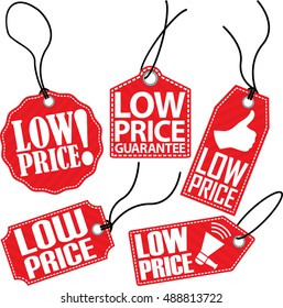 Low Price Tag Set Vector Illustration Stock Vector (Royalty Free ...
