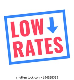 Low Rates Badge Icon Flat Vector Stock Vector (Royalty Free) 654828313 ...