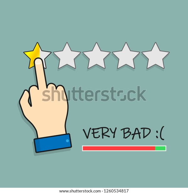 Low Rating Haters Voting Vector Illustration Stock Vector (Royalty Free ...