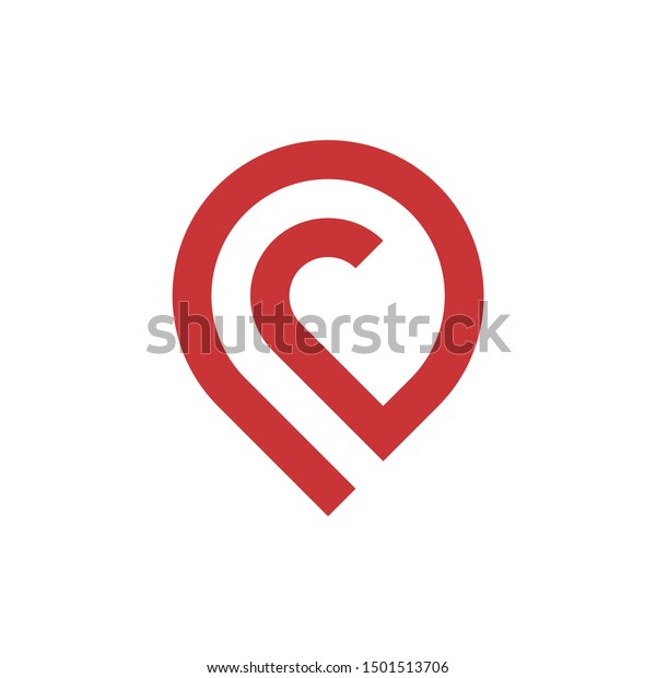 Lower Case Letter R Location Symbol Stock Vector (Royalty Free ...
