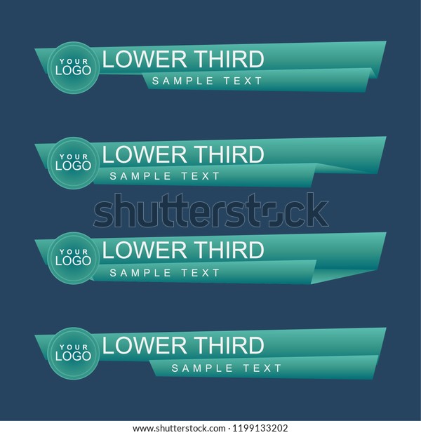 Lower Third Design Template Vector Illustration Stock Vector (Royalty ...