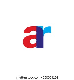 Lowercase Ap Logo Red Blue Overlap: vetor stock (livre de direitos ...