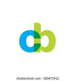 Lowercase Cb Logo Blue Green Overlap Stock Vector (Royalty Free ...