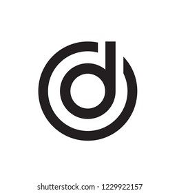 Lowercase D Letter Line Logo Stock Vector (Royalty Free) 1229922157 ...