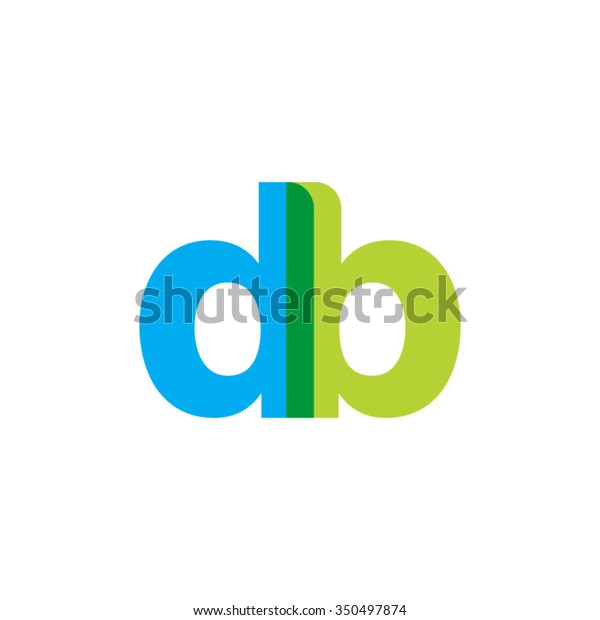 Lowercase Db Logo Blue Green Overlap Stock Vector (Royalty Free ...