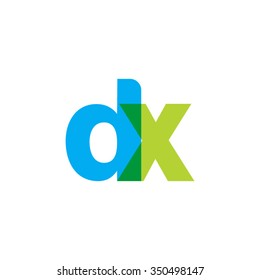Lowercase Dx Logo Blue Green Overlap Stock Vector (Royalty Free ...