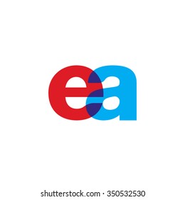 Lowercase Logo Red Blue Overlap Transparent Stock Vector (Royalty Free ...